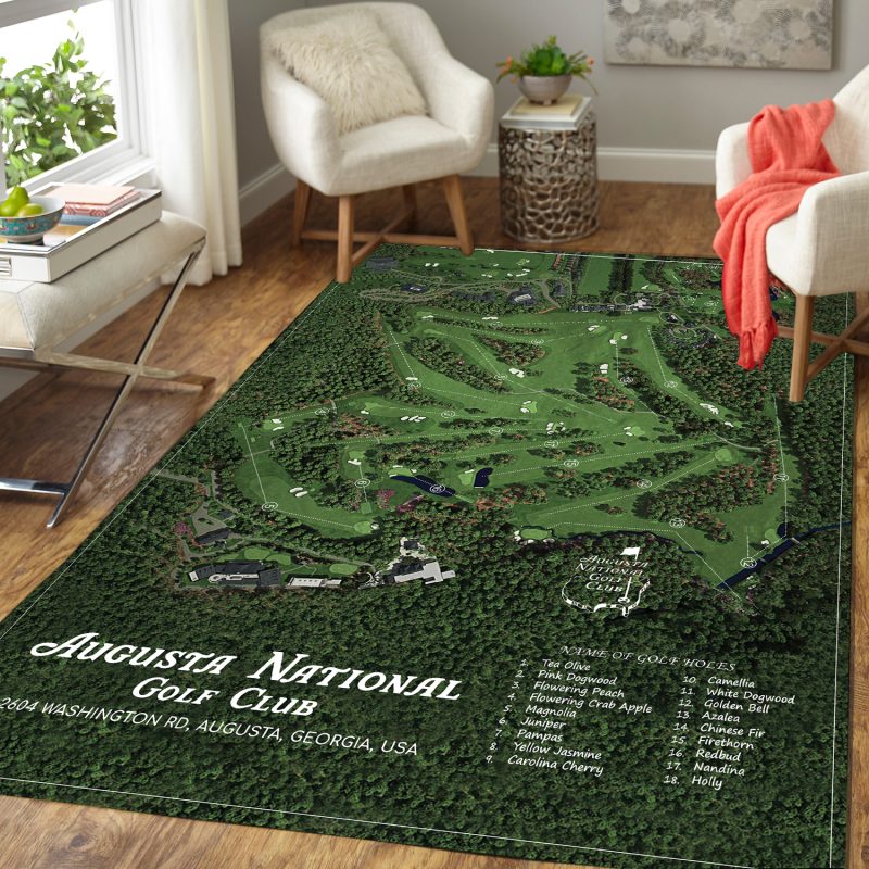 Augusta National Golf Club Usa Map Rug - Hot Sale 2025